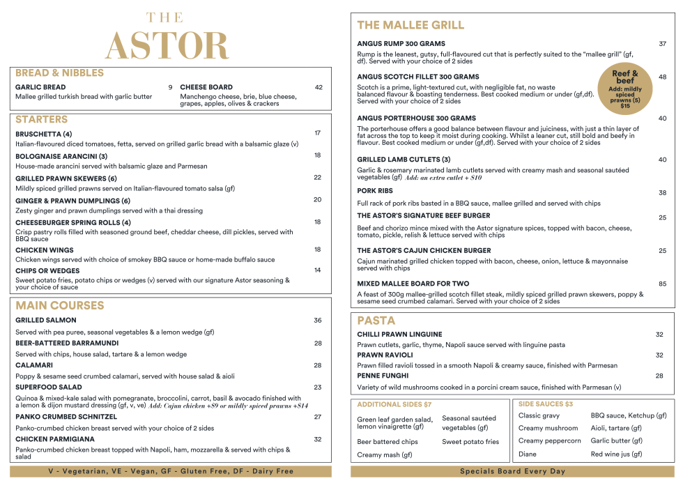 The Astor Bar & Grill - Astor Hotel & Bar